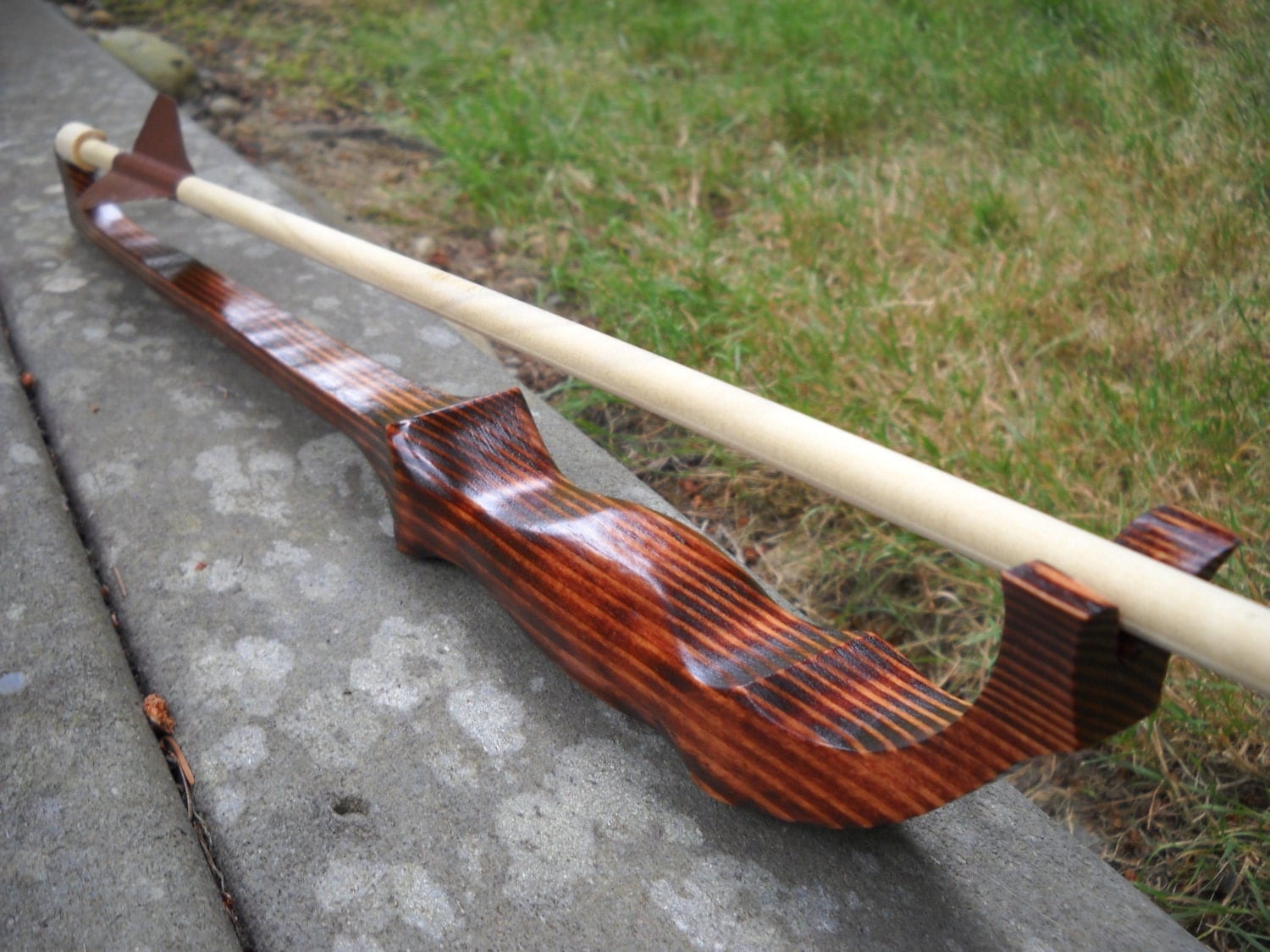 Atlatl with two 6ft Darts Spear Thrower Atl Atl adl adl