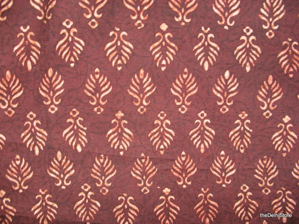 Traditional Indian Block Print Cotton Fabric by theDelhiStore