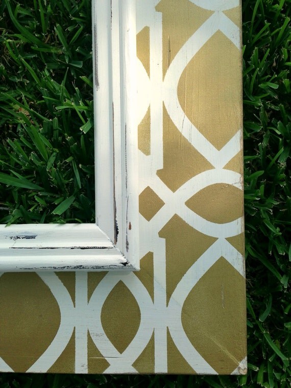 distressed 11x14 filigree pattern frame metallic gold