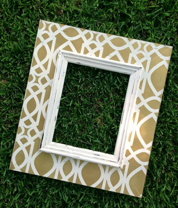 distressed 11x14 filigree pattern frame metallic gold
