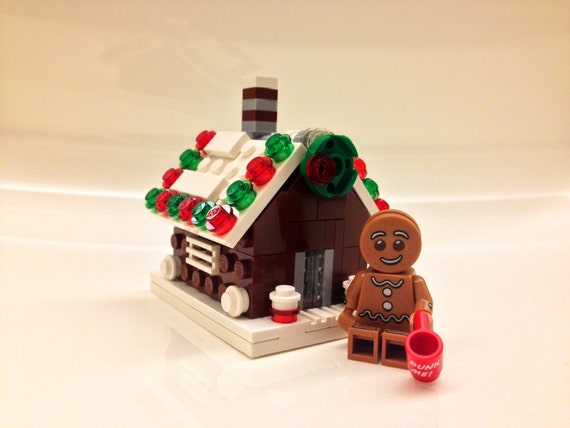 Gingerbread Man and his mini house made by Lego by Minibrick