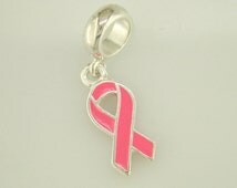 Popular items for pink ribbon beads on Etsy