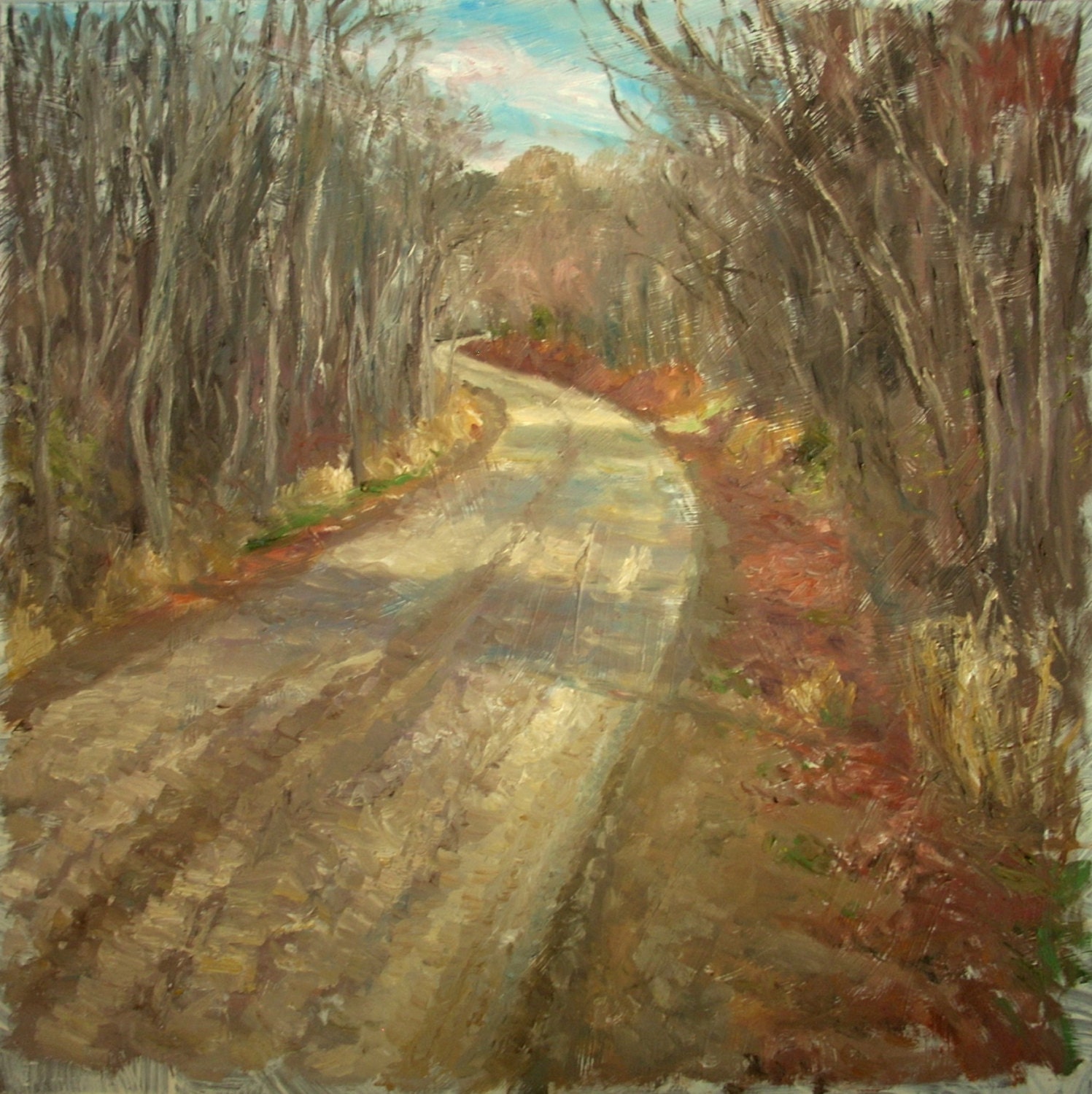 Original Landscape Oil Painting-Road to Stone Valley