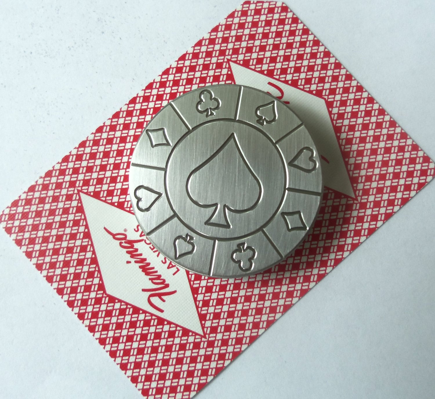 Stainless Steel Round Poker Card Protector Card Guard Paper