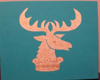 Game of Thrones House Baratheon Stag Sigil // Ours Is The Fury
