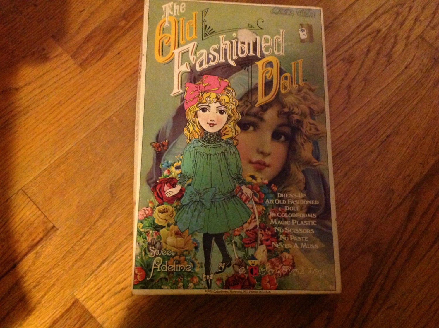 Vintage Colorforms The Old Fashioned Doll Sweet Adeline from