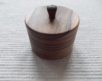 Handcrafted walnut jewelry box, rustic wood box for safekeeping ...