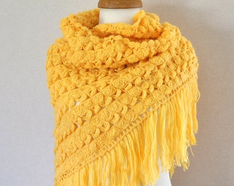 Popular items for yellow shawl on Etsy