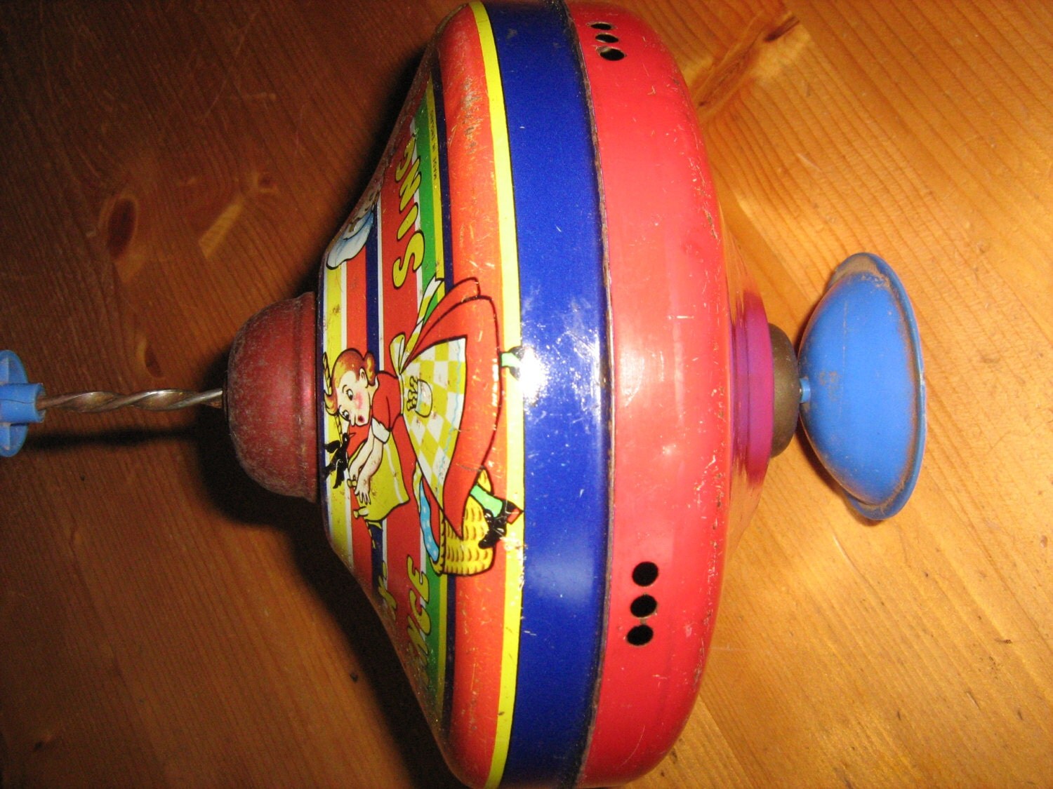 Old Metal Spinning Top