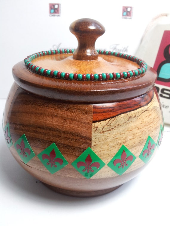 Santeria Ifa Orula Orunmila Small Wood Pot African Style