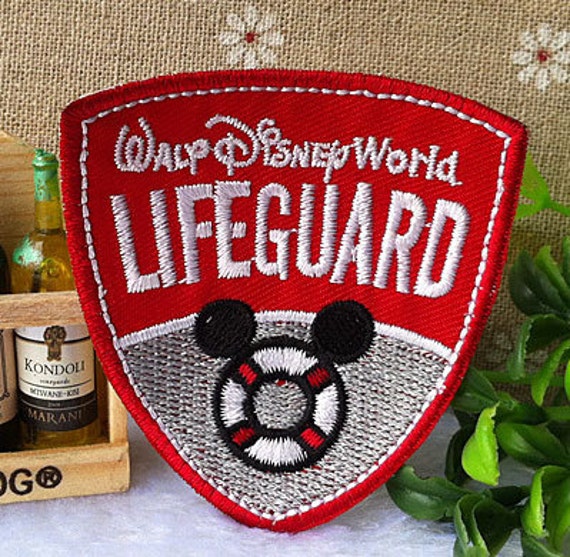Disney Mickey Mouse Lifeguard Badge iron on by happysupply on Etsy