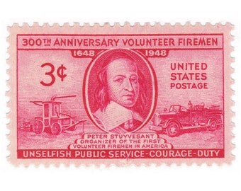 Fireman stamp | Etsy