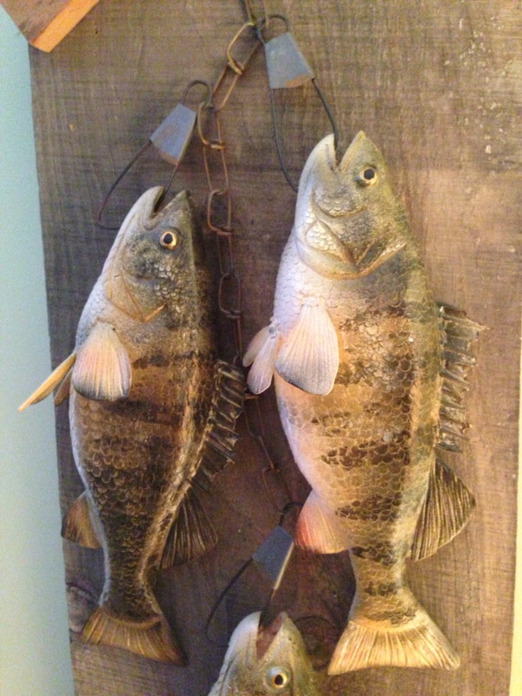 SALE Fish woodcarving three perch wood carving by MZWoodcarvings