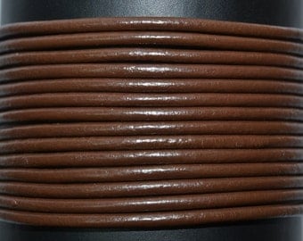 Navy Blue / 1mm Leather Cord / leather by the by CraftCollection