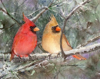 Cardinal birds angel | Etsy