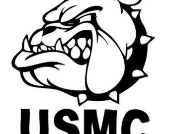 Popular items for usmc bulldog on Etsy