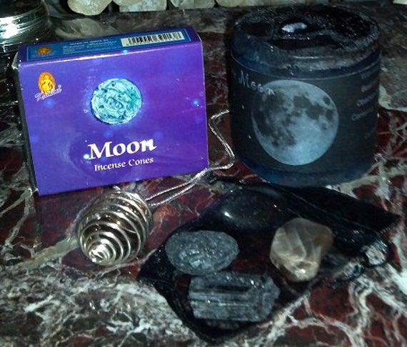 New Moon Ritual Kit New Moon Ritual New Moon by Peacefulmindcom