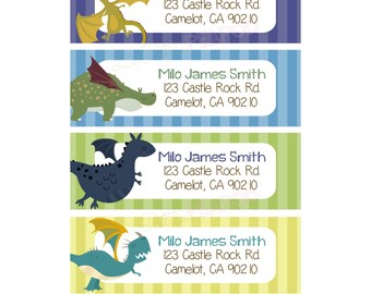 Unique dragon labels related items | Etsy