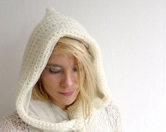 Crochet pixie hood | Etsy