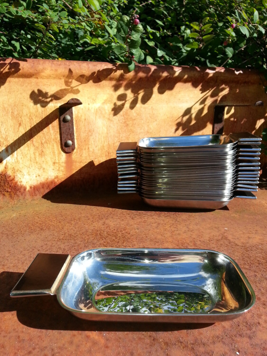 Vintage Alfra Alessi inox 18/10 stainless steel serving dish with ...