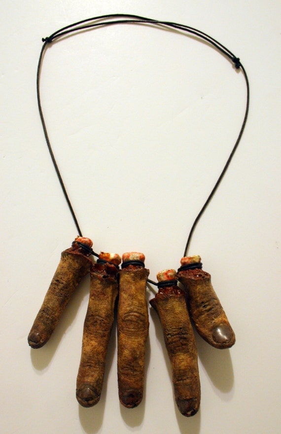 Items similar to Realistic Severed Human Finger Necklace on Etsy