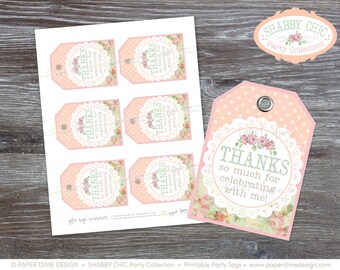 Shabby chic labels | Etsy