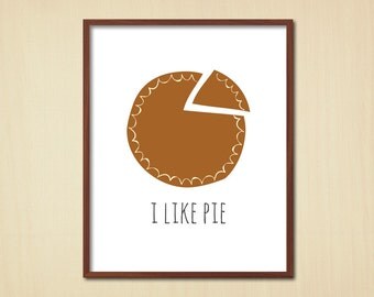 Popular items for i like pie on Etsy