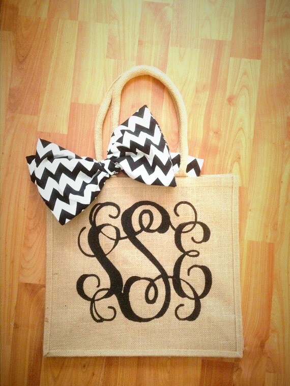 Monogram Tote Bags Etsy | semashow.com