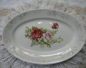 Popular items for vintage rose plates on Etsy
