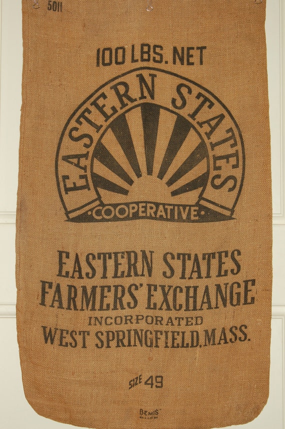 Vintage Burlap Sack Eastern States Farmers' Exchange