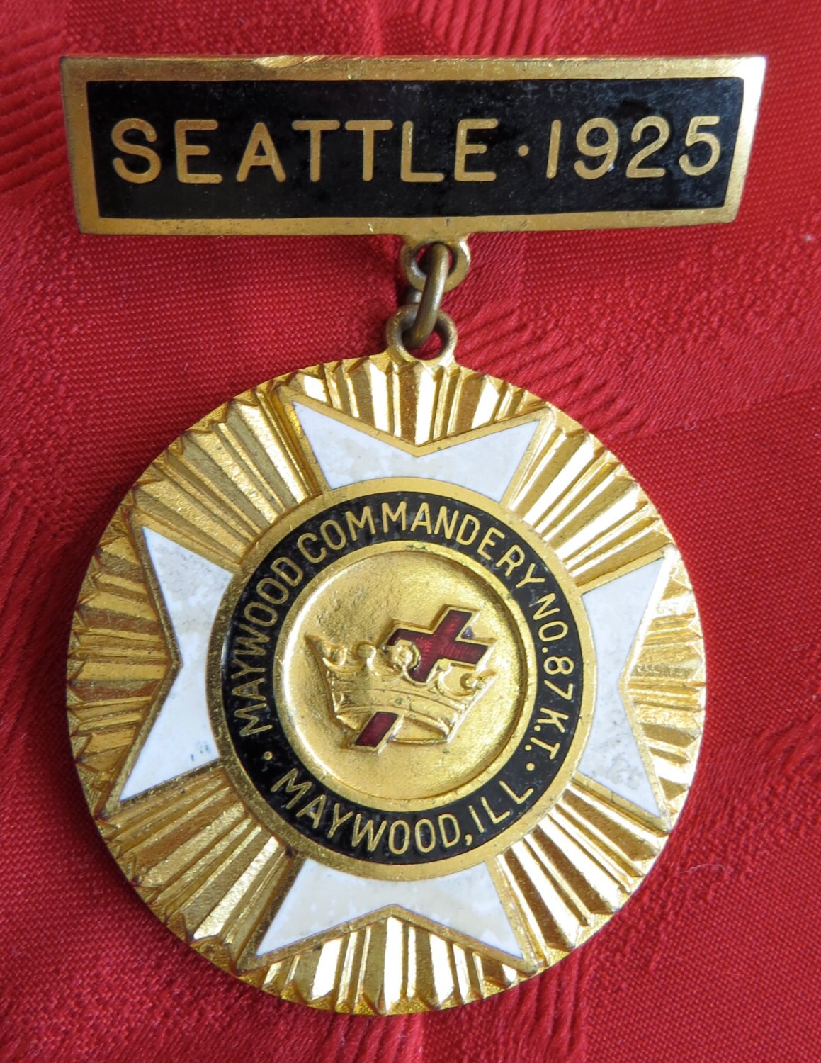 Seattle 1925 Masonic Knights Templar Commandery 87 Maywood IL