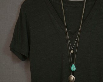 Simple long necklace | Etsy
