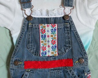 Decorated overalls | Etsy