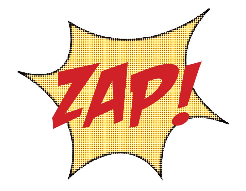 Superhero ZAP Sign