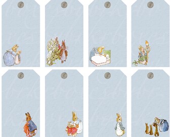 Popular items for peter rabbit tags on Etsy