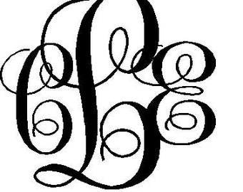 Popular items for swirly letter on Etsy