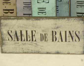 Popular items for french bathroom sign on Etsy