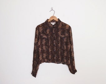 Snake print shirt | Etsy