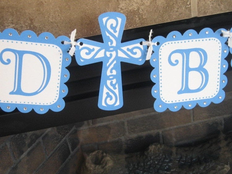 Baptism Banner by EandEGoodies on Etsy