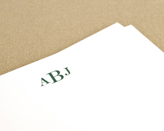 Monogrammed Note Cards / Personalized by JubileeDesignStudio