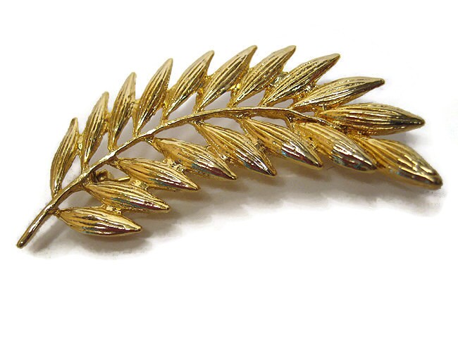 Vintage Wheat Brooch Pin Gold Tone AAI Retro Costume Fashion Jewelry ...