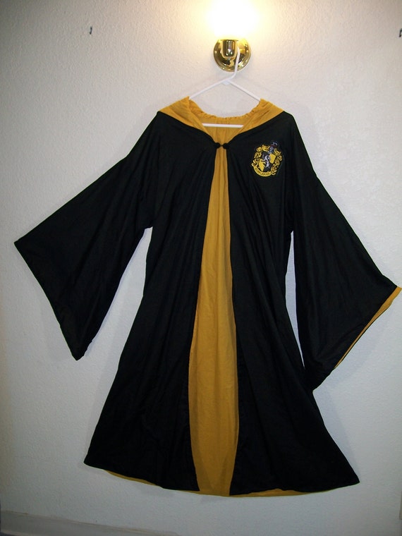 Yellow Hufflepuff Adult Costume Robe One Size Fits All Harry