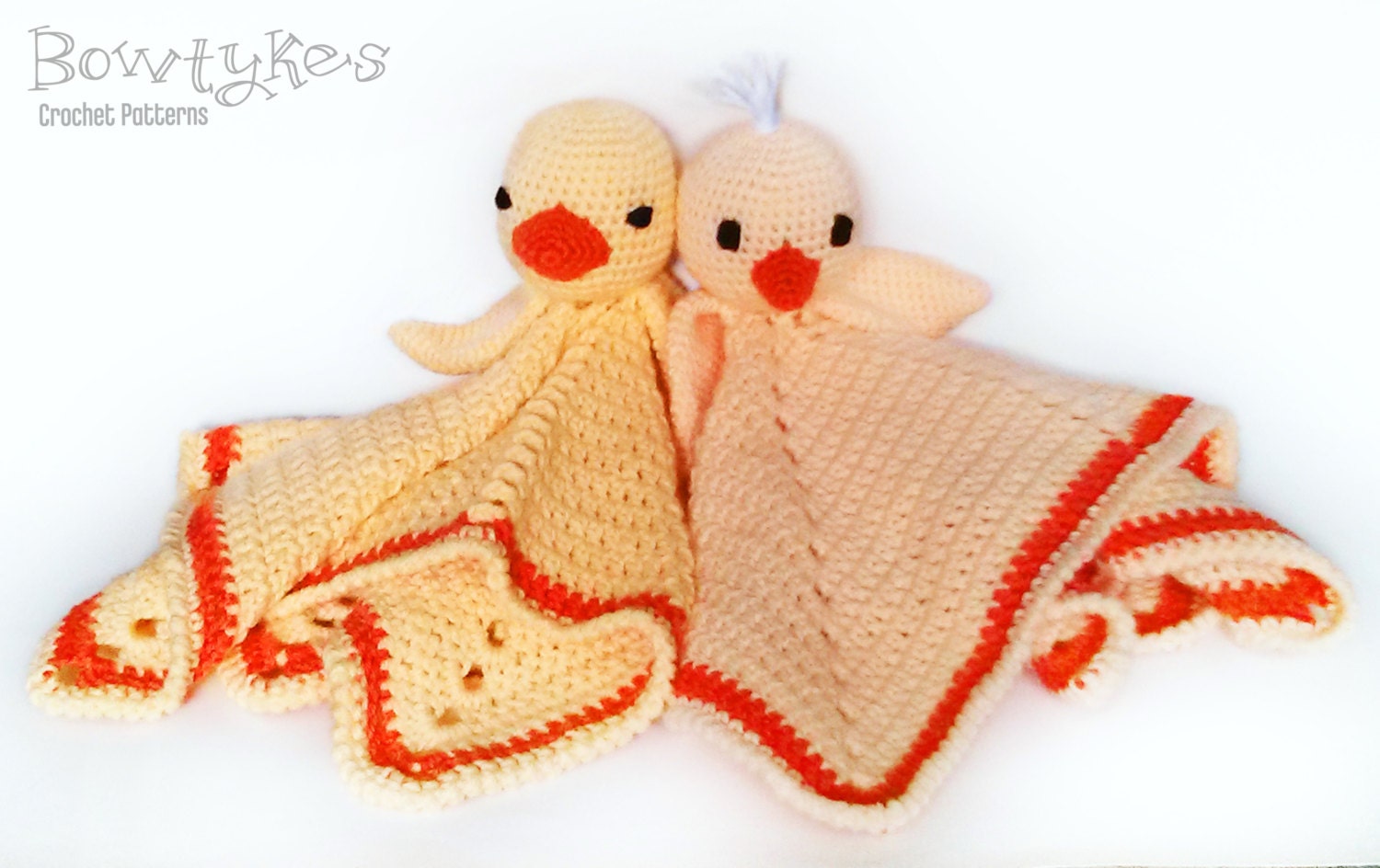 Chick and Duck Lovey CROCHET PATTERN instant download