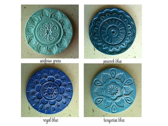 handmade ceramic coaster set