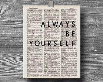 Always be yourself | Etsy