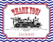 Popular items for train thank you card on Etsy