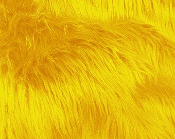 Yellow faux fur | Etsy