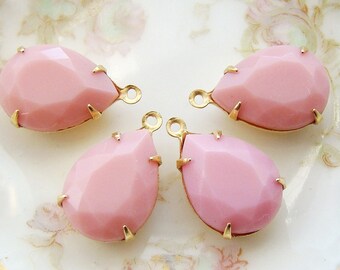 Pear pink stone ring | Etsy