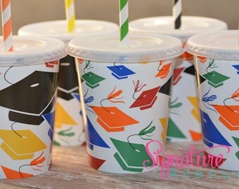 Graduation Party Cups-Preschool Graduation Cups-Set of 10