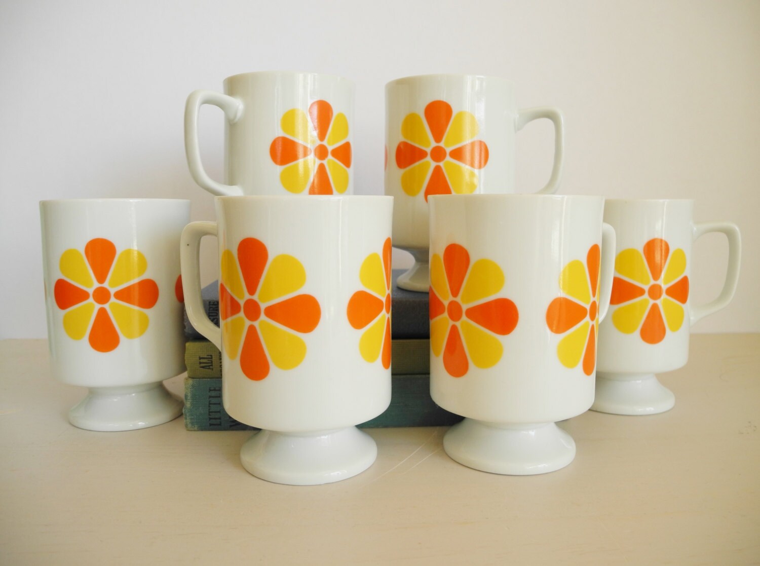 Mod 1960’s Coffee Mugs VINTAGE Set of 6 – Haute Juice